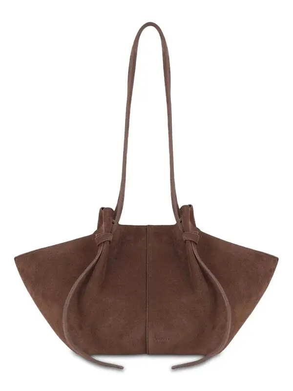 Yuzefi Mochi Suede Shoulder Bag - Brown