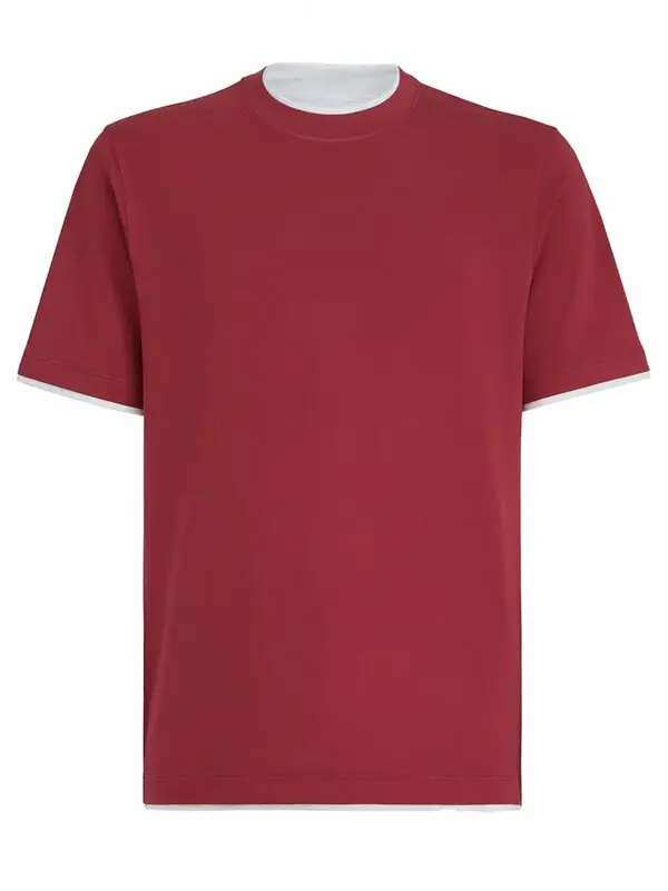 Brunello Cucinelli Crew-neck T-shirt - Red