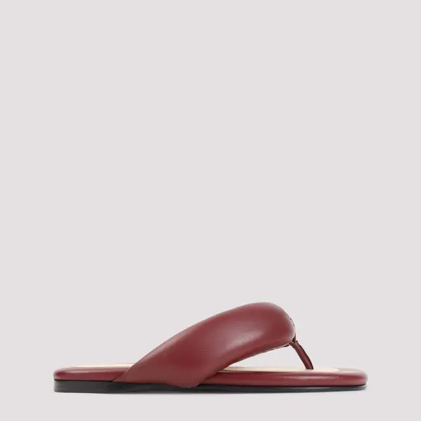 Carven Garnier Padded Nappa Leather Slides