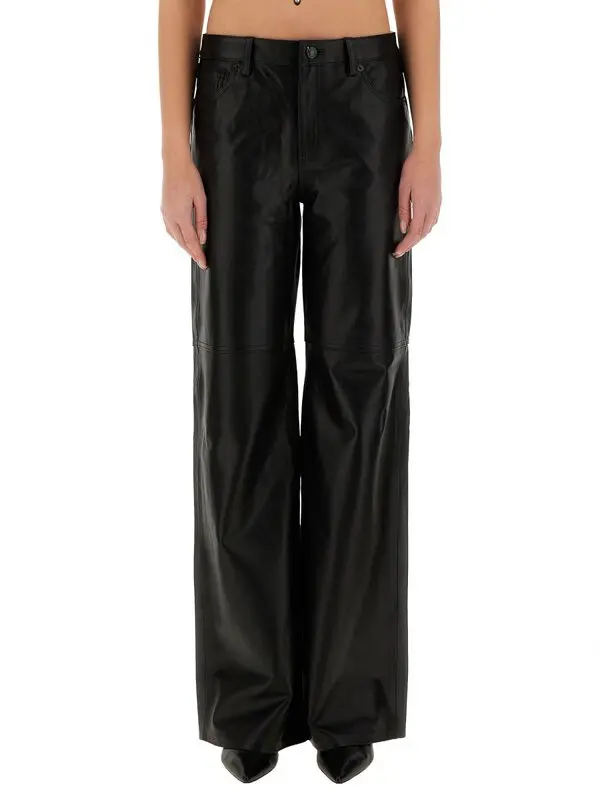 Michael Kors Luxe Leather Tailored Pants