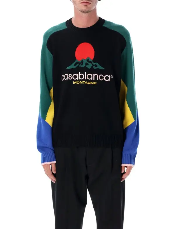 Casablanca Merino Montagne Jumper - Multicolour