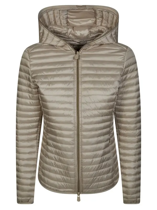 SAVE THE DUCK Alexis Jacket With Hood - Beige