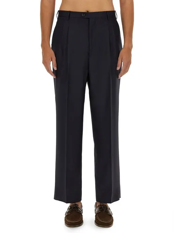 Etro Wool Trousers With Pleats