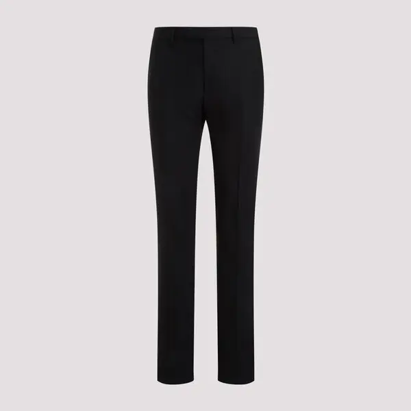 Etro Wool And Mohair Blend Tailored Trousers - Black