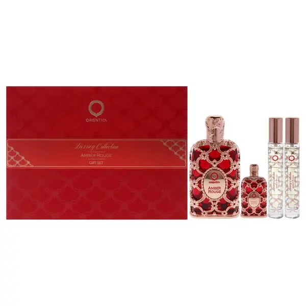 ORIENTICA Luxury Amber Rouge 4-piece Fragrance Set: 2.7 Oz Edp & Mini Sprays - Default