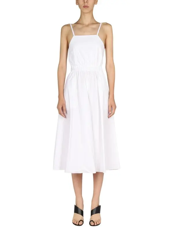 DEPARTMENT 5 Square Neck Mini Dress With Lace-up Back