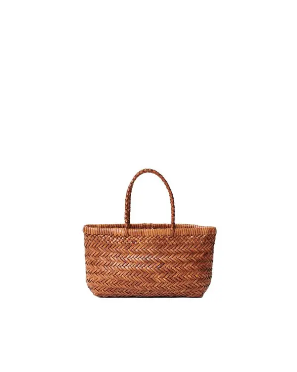 Dragon Diffusion Woven Calf Leather Tote Bag - Tan