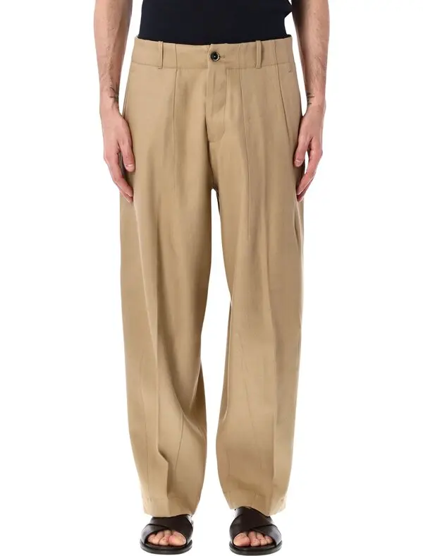 NINE:INTHE:MORNING Casual Trousers - Brown