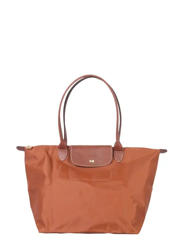 Longchamp Large Double Handle Shoulder Bag - Brown