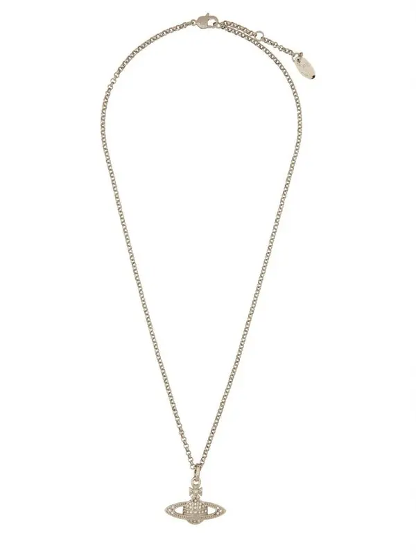 VIVIENNE WESTWOOD Mini Bas Relief Pendant Necklace - Silver