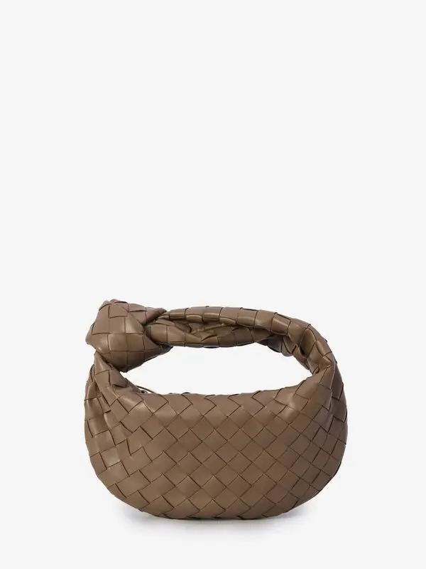 Bottega Veneta Mini Handbag With Intrecciato Motif And Zip Closure - Brown