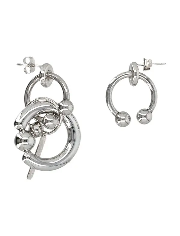 JUSTINE CLENQUET Palladium Mini Earrings