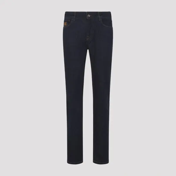 Etro Slim-fit Cotton Denim Jeans - Blue