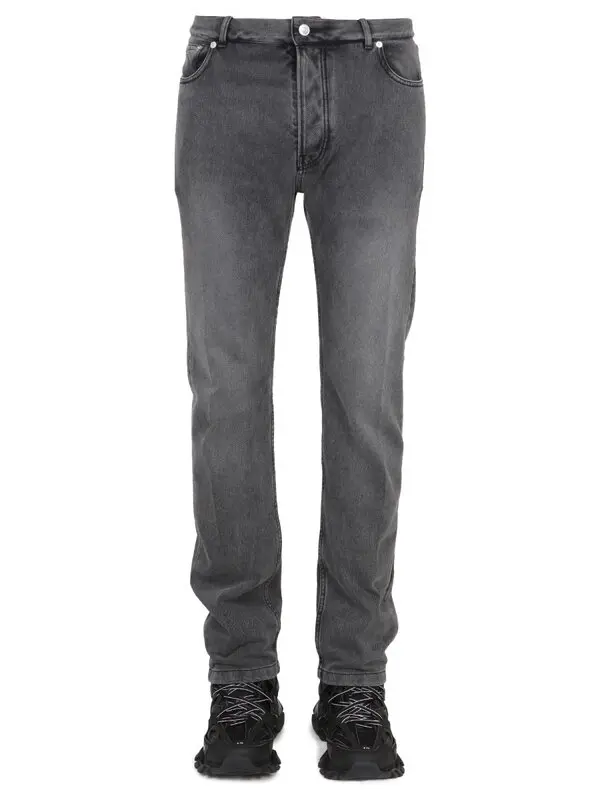 Balenciaga Patched Pockets Baggy Jeans
