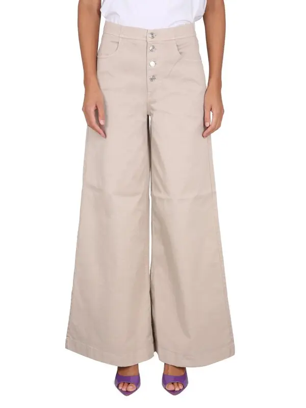 DEPARTMENT 5 Flare Pants With Button Closure