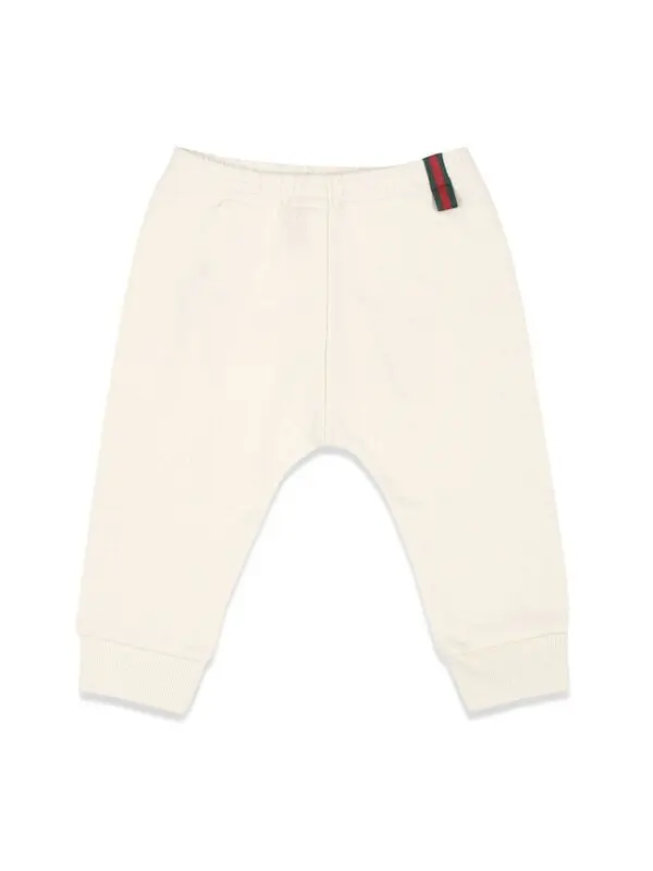 Gucci Mini Ribbon-detail Cotton Trousers - Multicolour