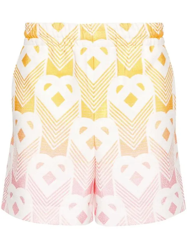 Casablanca Gradient Monogram Towelling Track Shorts