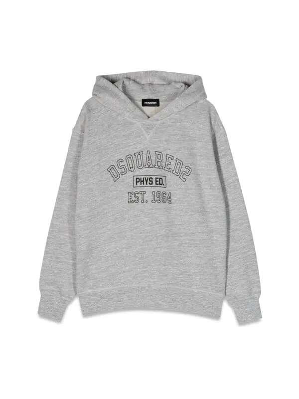 Dsquared2 Phys Ed. Est. 1964" Hooded Sweatshirt - Grey