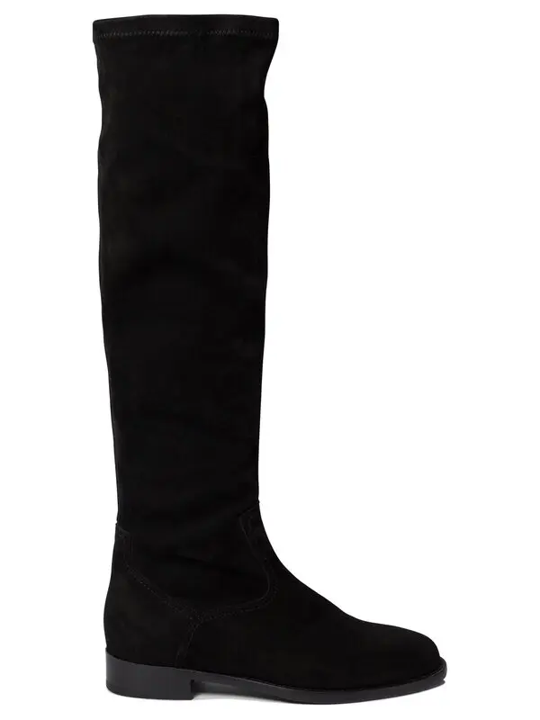 MARETTO Over-the-knee Suede Boots - Black