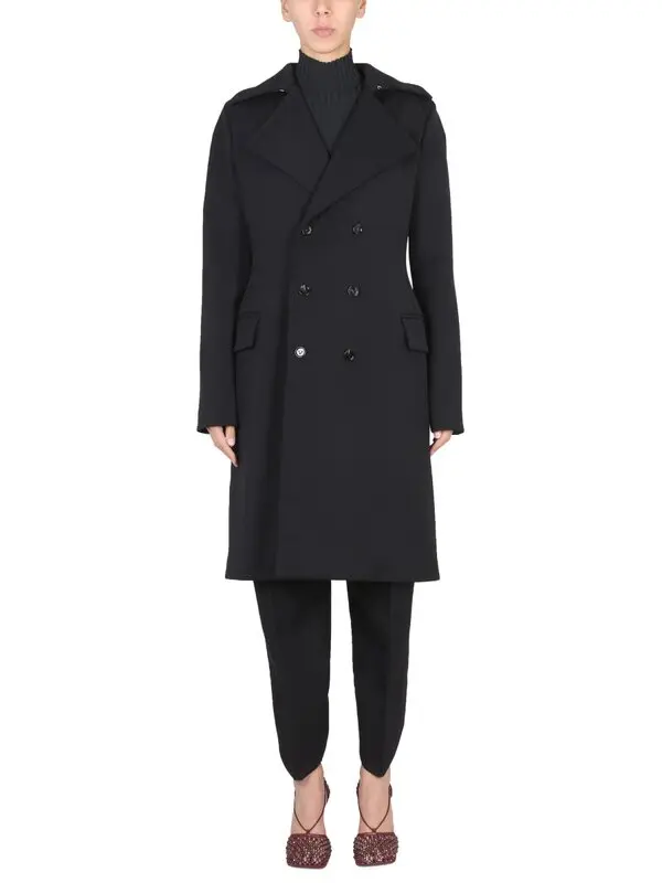 Bottega Veneta Double-breasted Wool Blend Coat