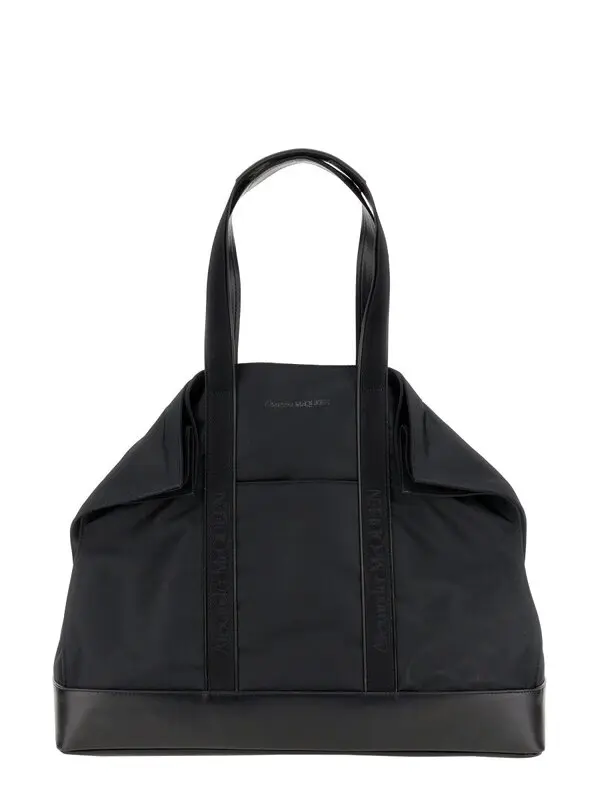 Alexander McQueen Nylon Shopping Bag - Black
