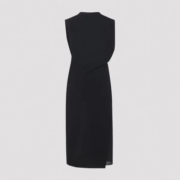 Jacquemus Draped Cotton Midi Dress