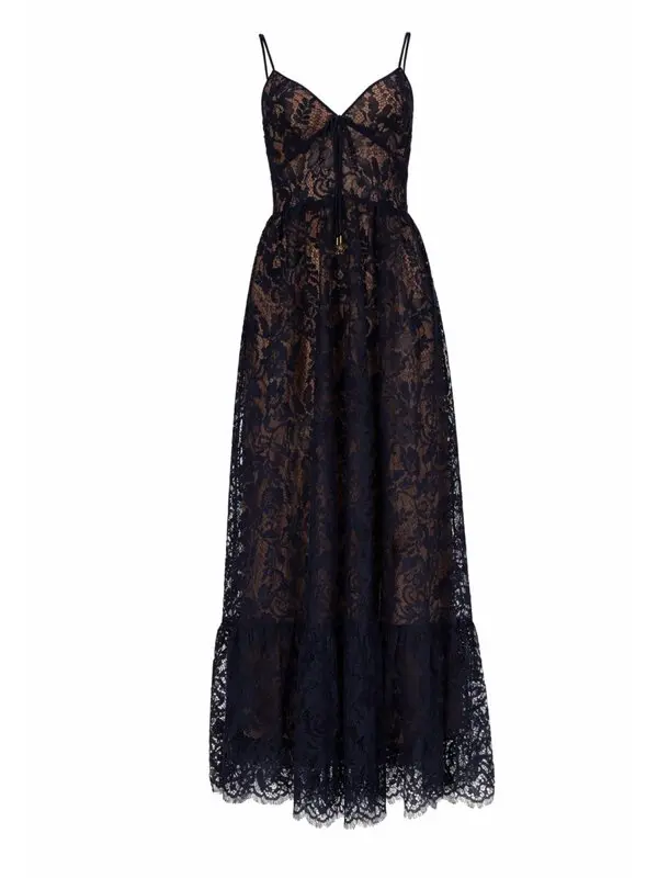 Michael Kors Lace Maxi Dress - Blue