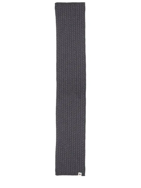 Bally Merino Wool Scarf 180 Cm X 30 Cm - Grey