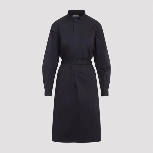 LEMAIRE Cotton Midi Dress - Blue