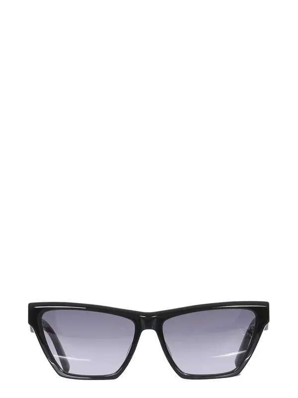 Saint Laurent Rectangular Acetate Sunglasses - Black