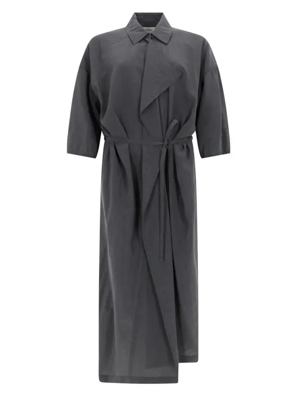LEMAIRE Asymmetrical Shirt Dress In Dry Silk
