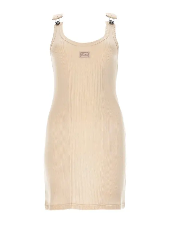 JEAN PAUL GAULTIER Ribbed Mini Dress - Nude