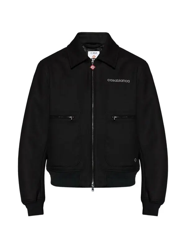 Casablanca Wool Blend Outerwear Jacket