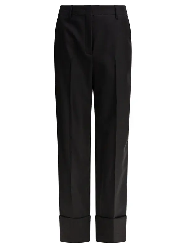 Valentino Garavani Virgin Wool Pants For - Black