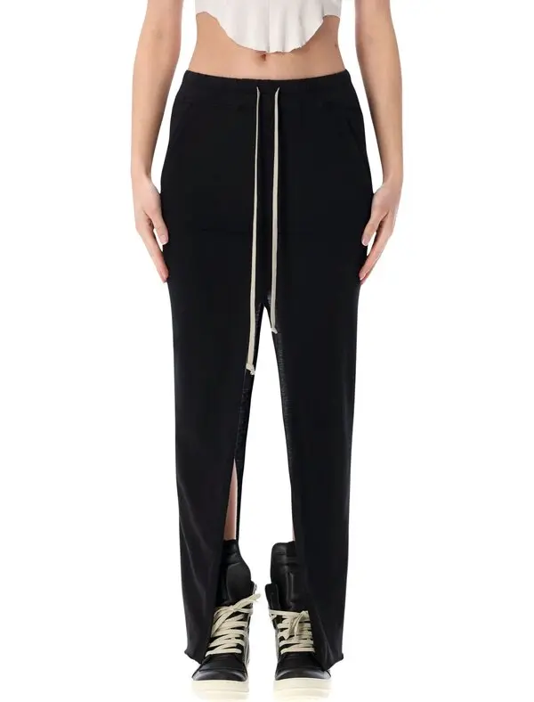 Rick Owens Pull On Sliced Pillar Skirt - Black