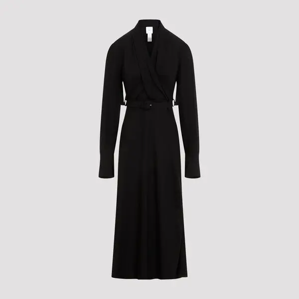 PATOU Wrap-bodice Belted Maxi Dress