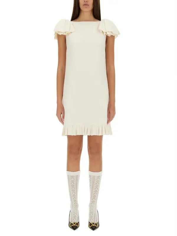 Valentino Garavani Crepe Couture Short Dress - Ivory