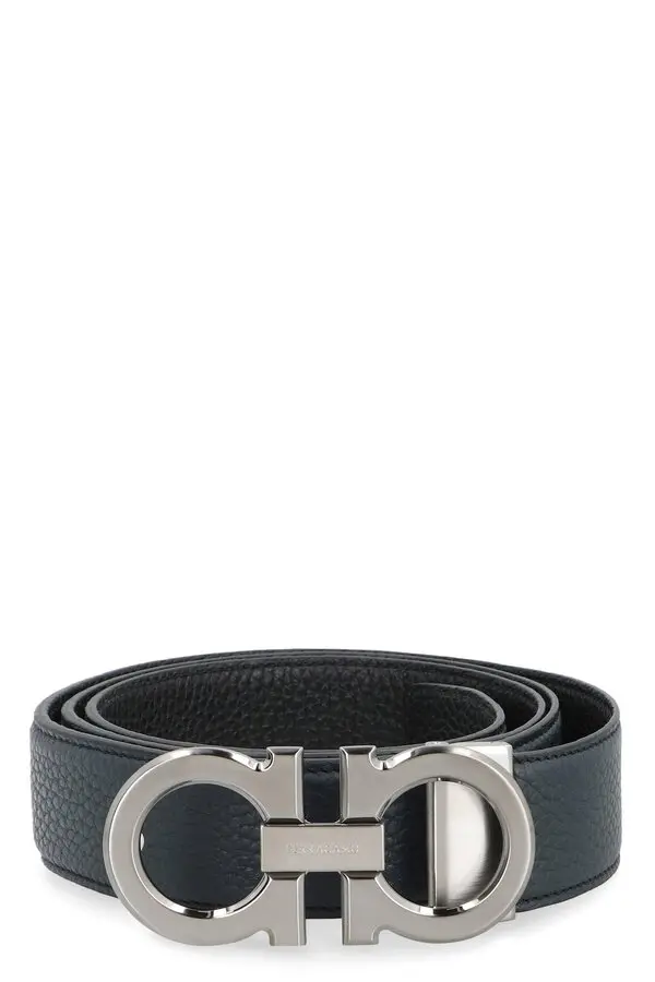 FERRAGAMO Gancini Belt - Black