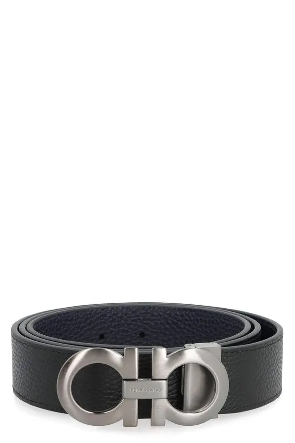 FERRAGAMO Gancini Belt - Black
