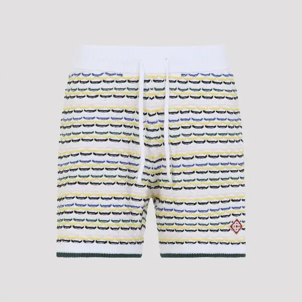 Casablanca Tuck Stitch Shorts - Multicolour