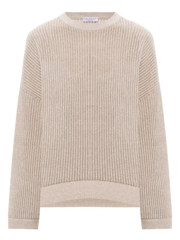 Brunello Cucinelli Crewneck Rib-knit Sweater