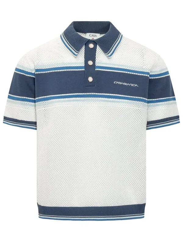Casablanca Polo With Stylish Stripe Design