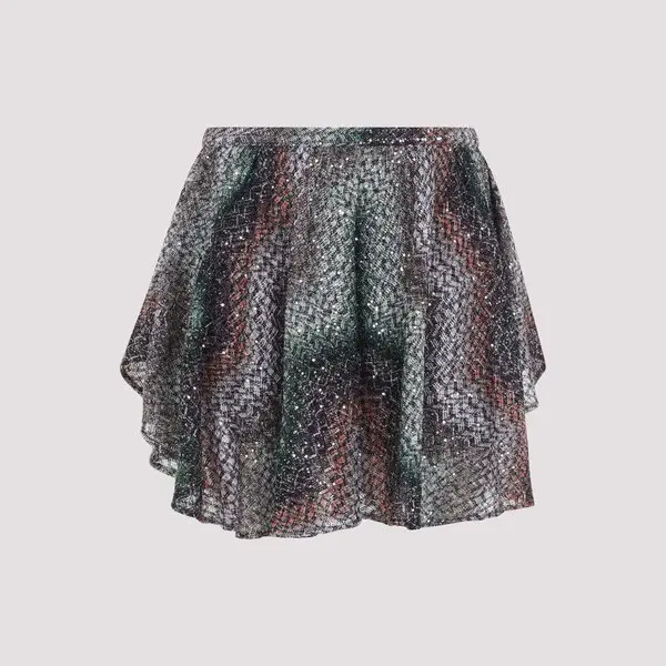 Missoni Metallic Knit Mini Skirt - Multicolour