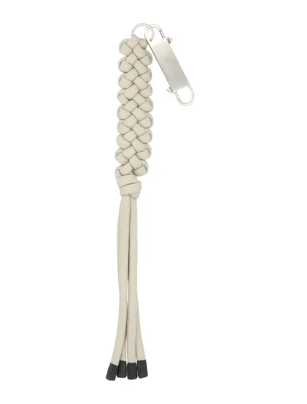 Moncler Braided Rope Carabiner Keyring - Grey
