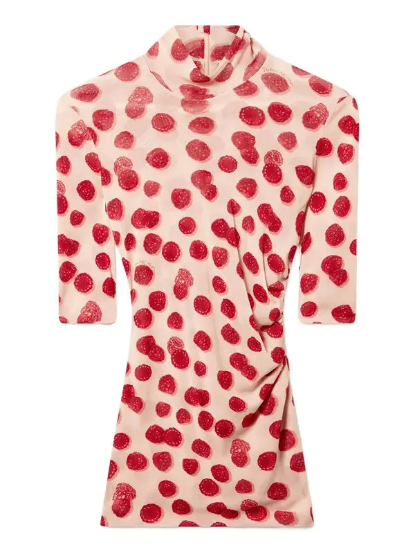 Stella McCartney High-neck Mesh Mini Top - Rosa