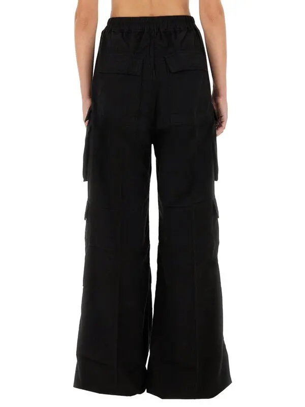 Rick Owens Double Cargo Jumbo Belas Trousers - Black