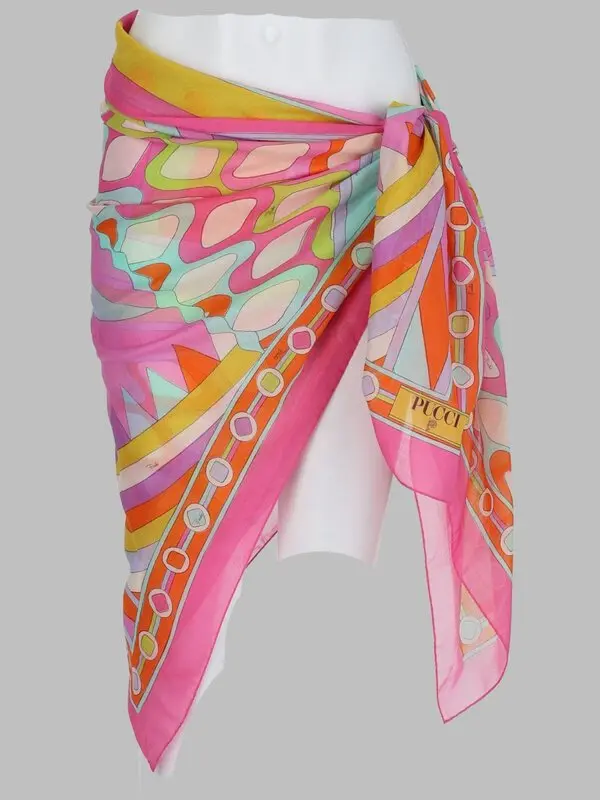 Emilio Pucci Printed Cotton Scarf - Multicolour