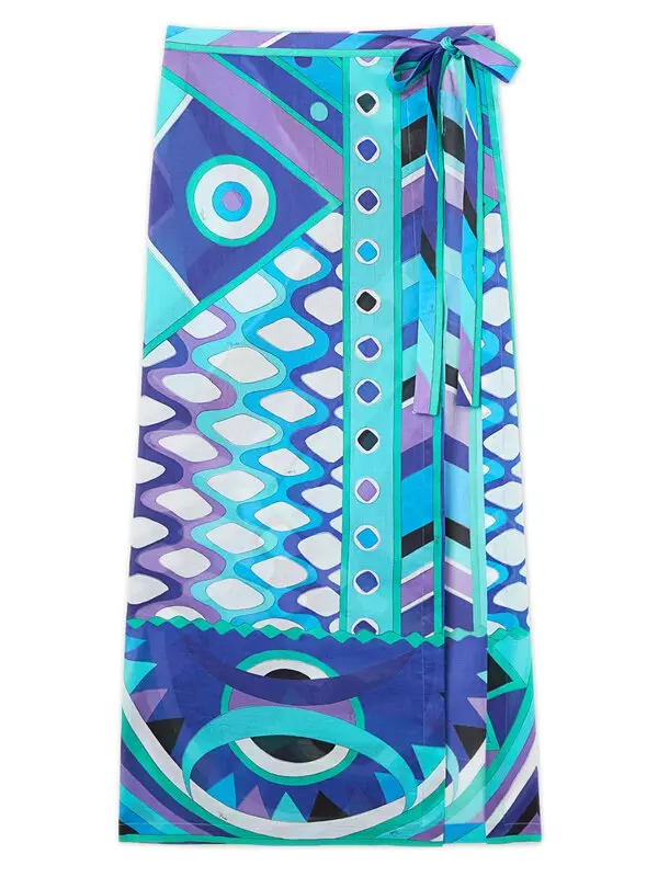 Emilio Pucci Mini Wrap Dress With Slit Size