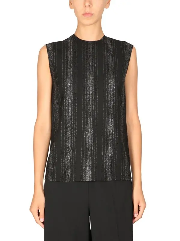 Stella McCartney Sleeveless Top With Vertical Stripes