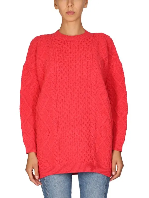 Stella McCartney Wool Crew Neck Sweater - Red